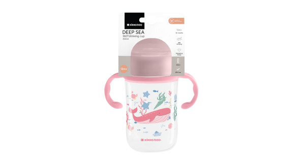 Чаша 360° неразливаща 300мл Deep Sea Pink | BabyBoombg.com